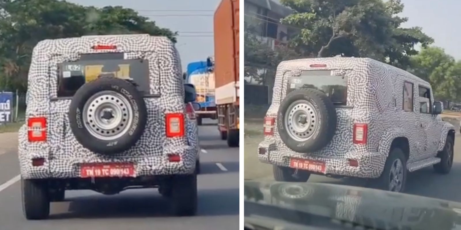 5 Door Mahindra Thar Suv Spotted Testing Again Launch Soon